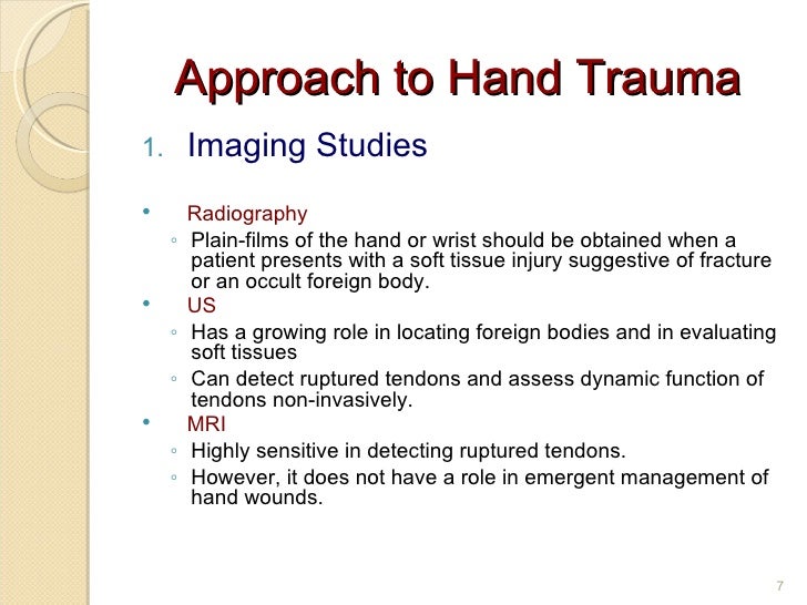 Hand Trauma