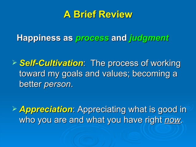 Happiness Workshop II Mindfulness | PPT