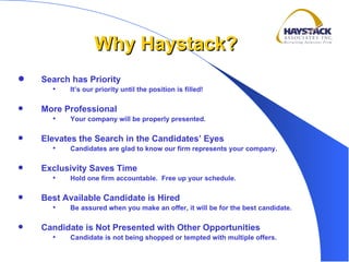 Haystack Associates Inc. | PPT