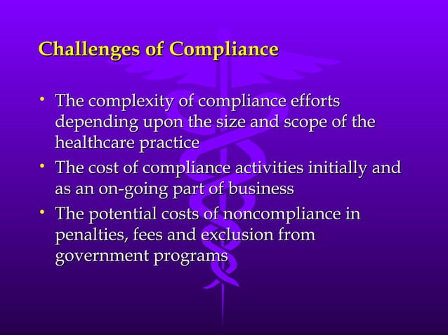 Health Care Regulatory Compliance | PPT