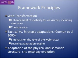 Heraclitus: A Framework for Semantic Web Adaptation | PPT