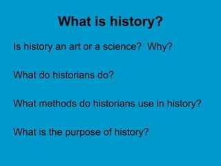 Heritage Of The West Intro Day 1 | PPT