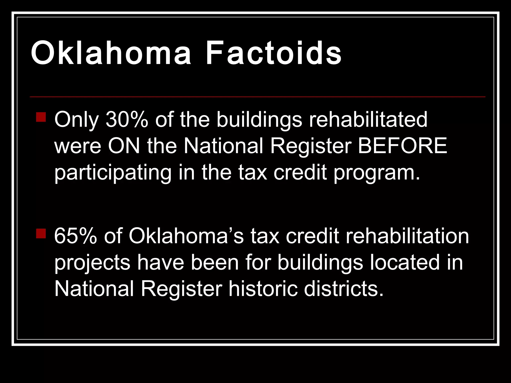 Benchmark Historic Tax Credit Presentation | PPT
