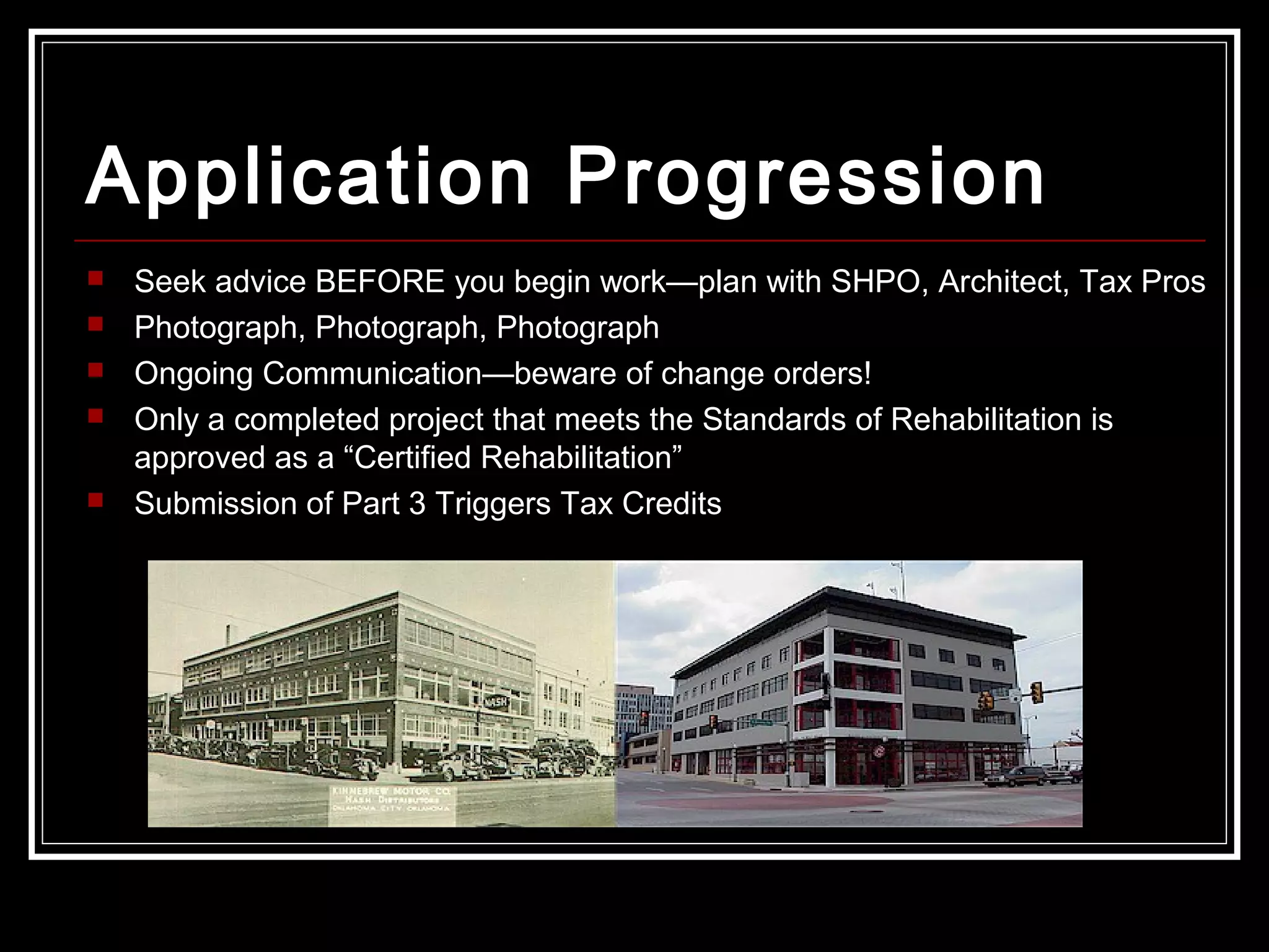 Benchmark Historic Tax Credit Presentation | PPT