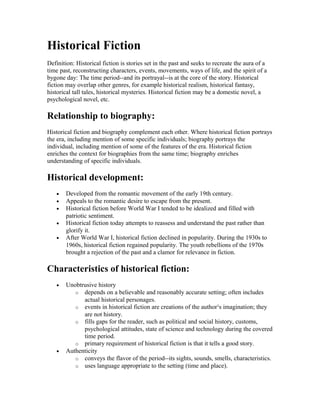 Historical Fiction | PDF