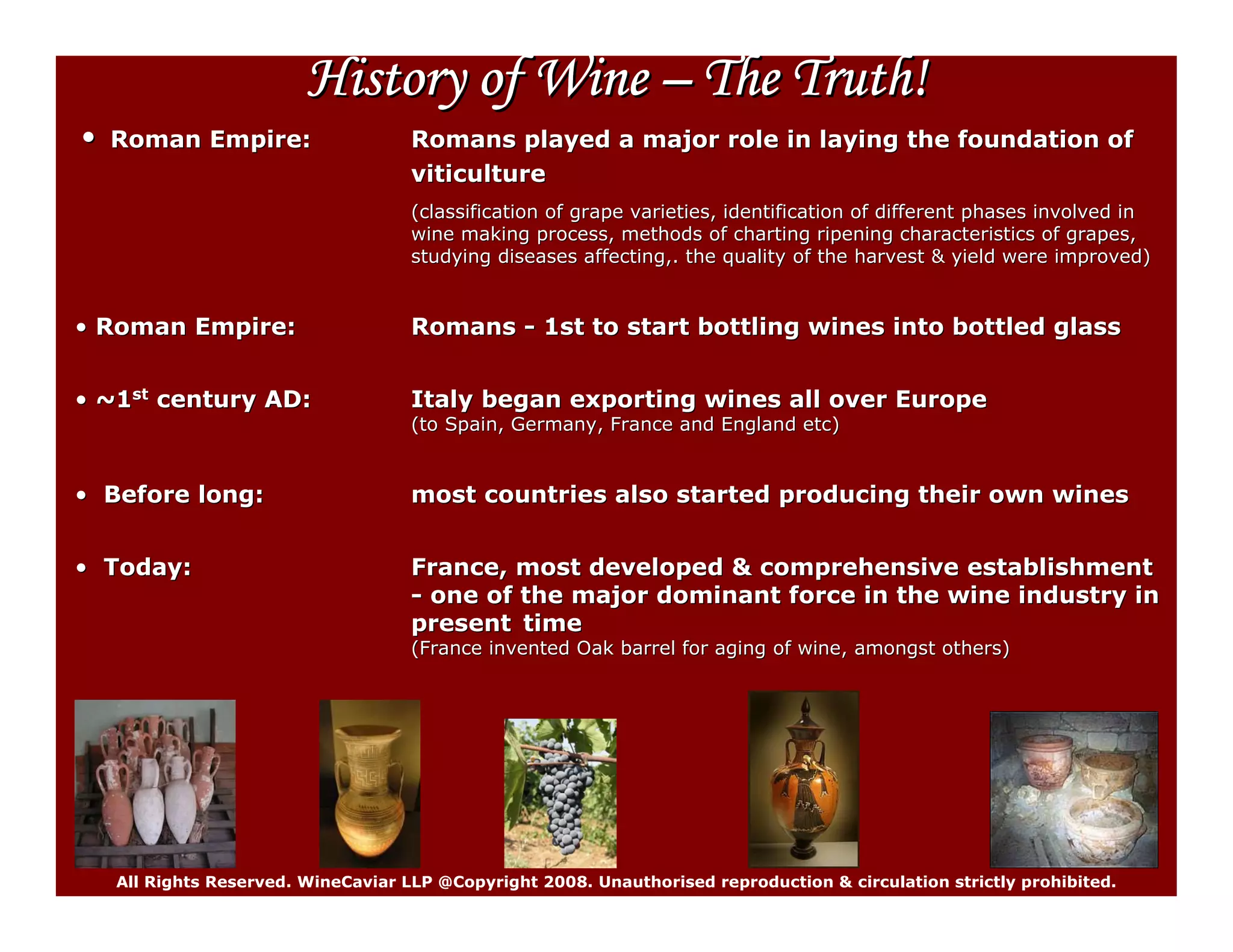 History Of Wines (Summary) | PDF