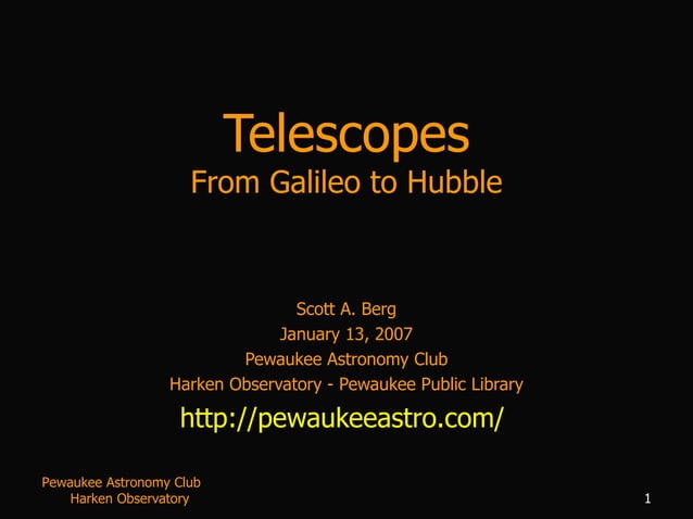 How Telescopes Work | PPT