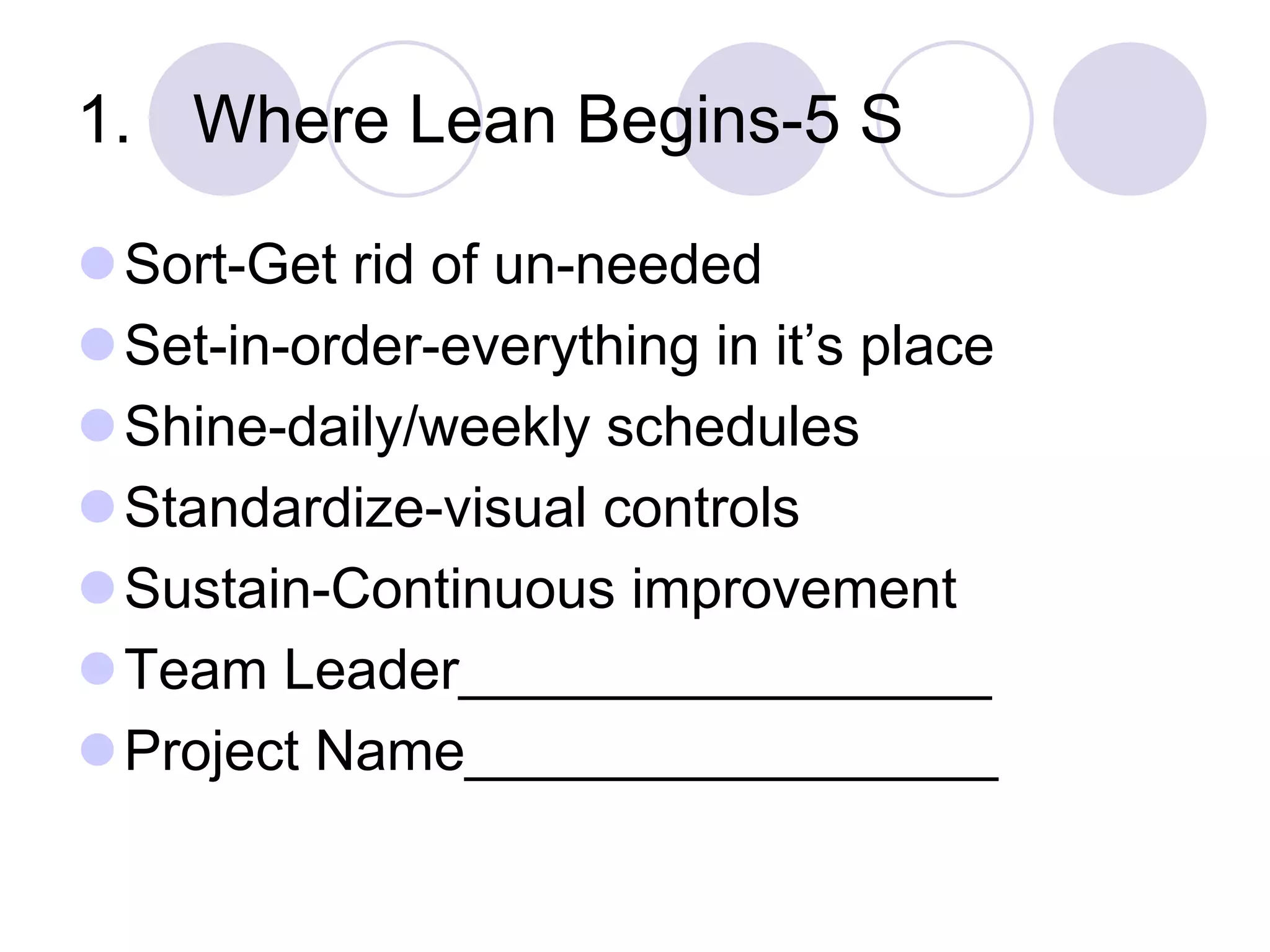 How Values And Habits Become Process Lean Thinking | PPT