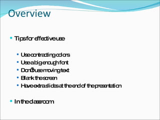 How To Use Power Point Effectively | PPT