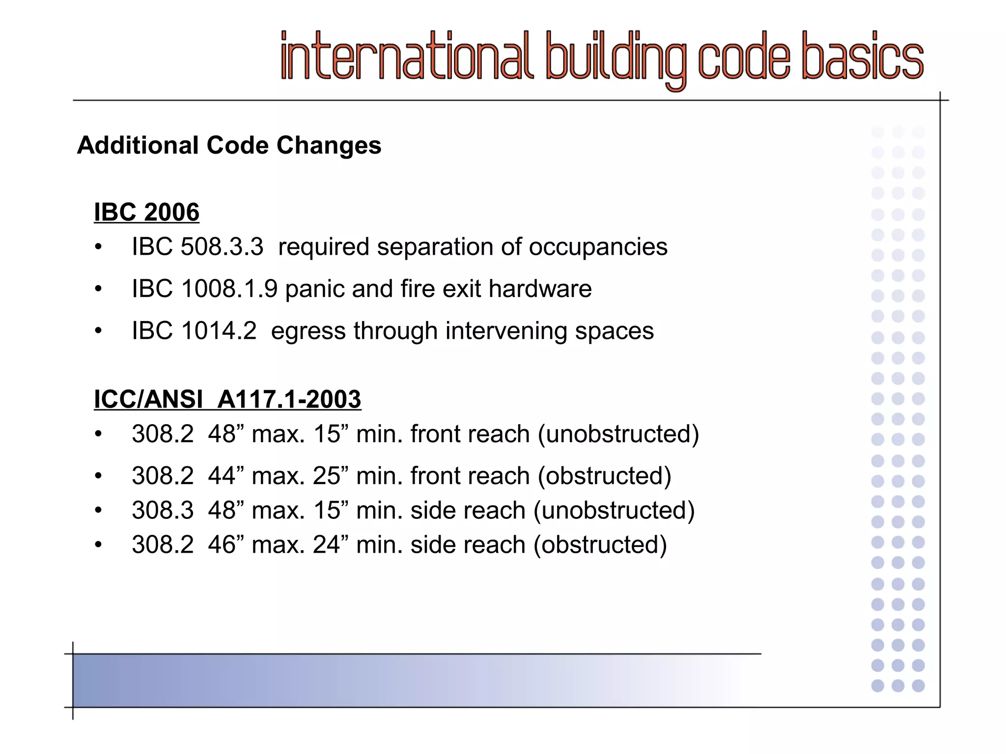 International Building Code - 2006 Basics | PPT