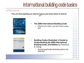 International Building Code - 2006 Basics | PPT