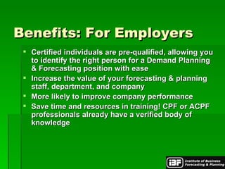 IBFCertification Benefits | PPT | Business | Business and Finance