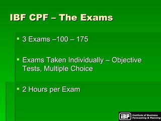 IBFCertification Benefits | PPT | Business | Business and Finance