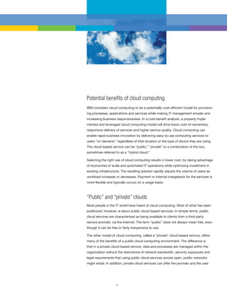 Ibm Perspective On Cloud Computing | PDF