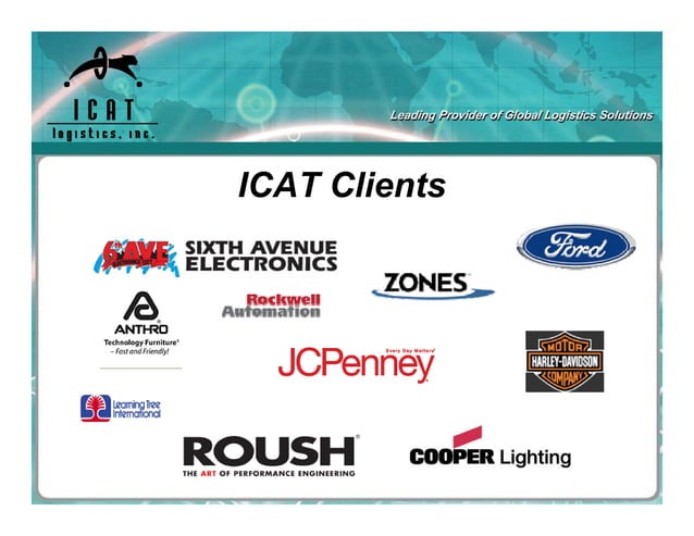ICAT Logistics Overview | PDF