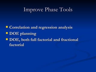 Improve Phase | PPT