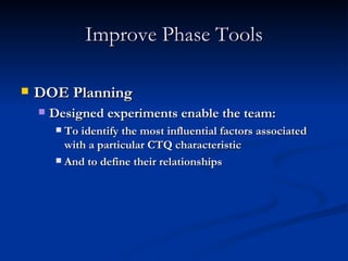 Improve Phase | PPT