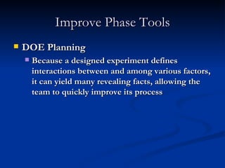 Improve Phase | PPT