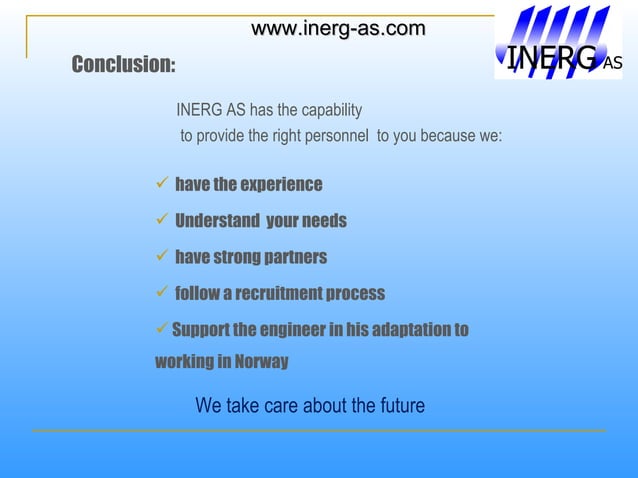 Inerg Presentation English Jun 08 (Standart) | PPT