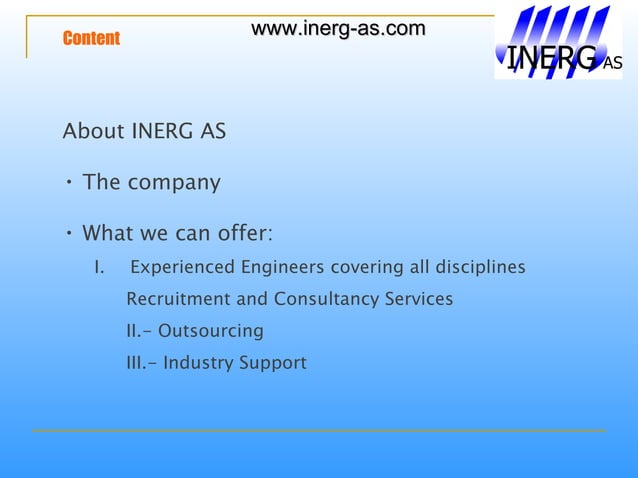 Inerg Presentation English Jun 08 (Standart) | PPT