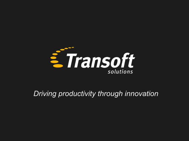 Introduction To Transoft | PPT