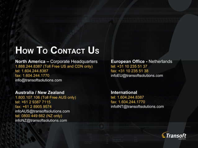 Introduction To Transoft | PPT