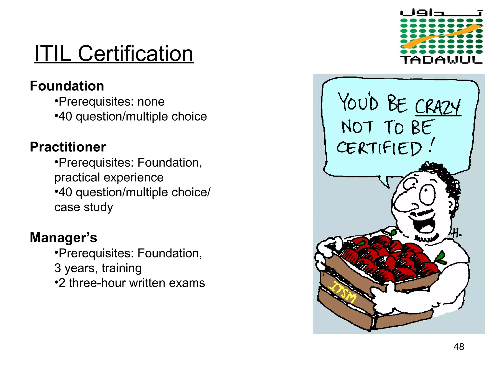 Itil & Process Concepts Awareness Tadawul 5 Of March 2007 | PPT