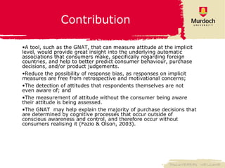 Implicit Consumer Animosity | PPT