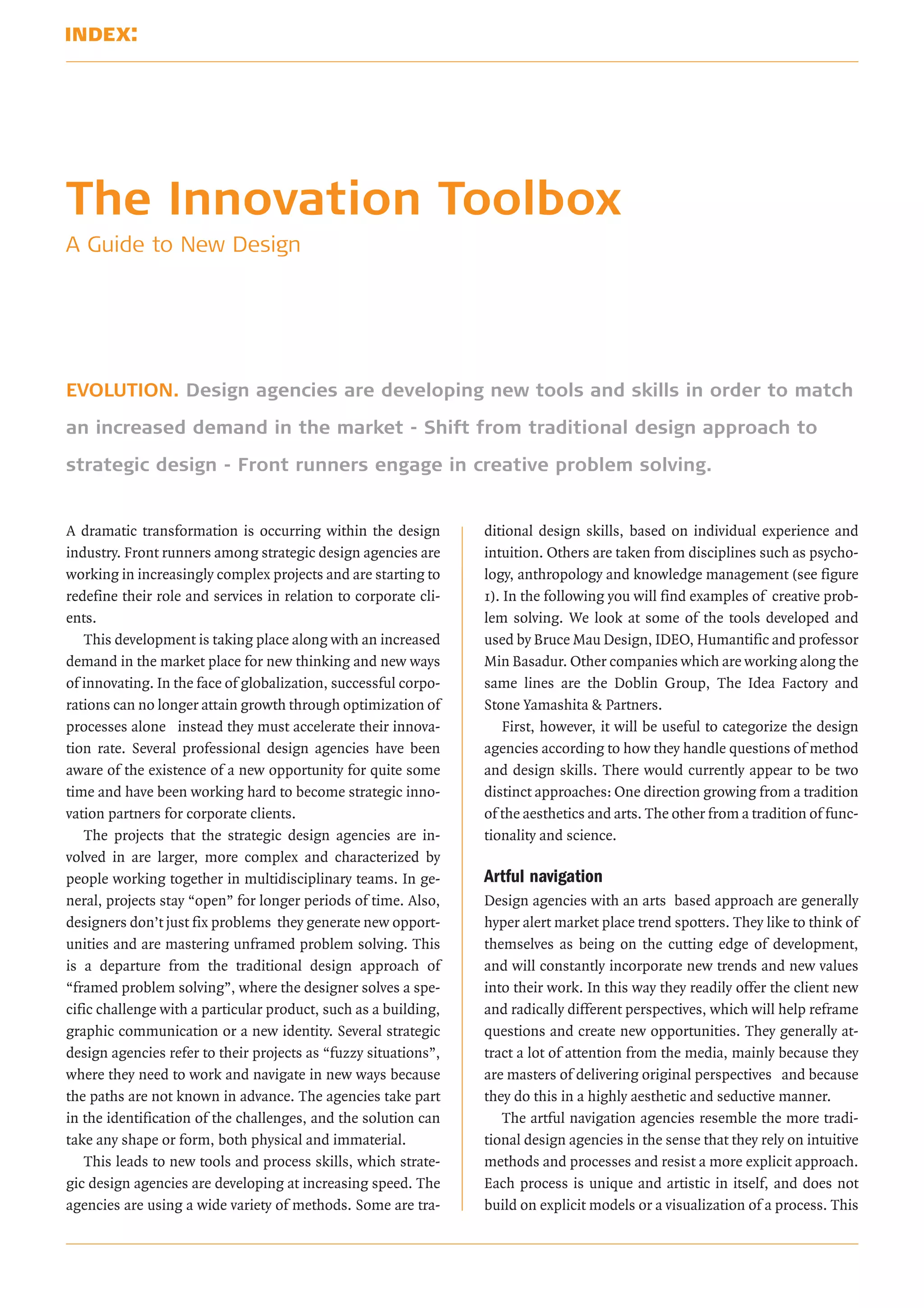 Innovation Tool Box | PDF