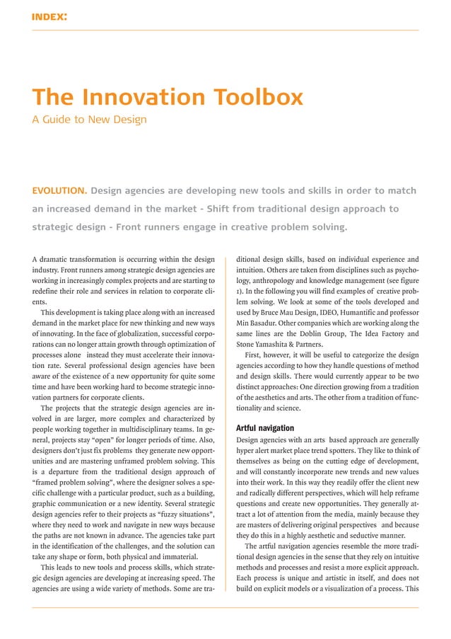 Innovation Tool Box | PDF