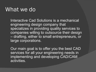 Interactive Cad Solutions | PPT