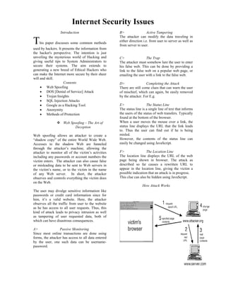 Internet Security Issues | PDF