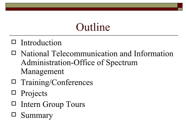 Internship Overview Presentation Final | PPT