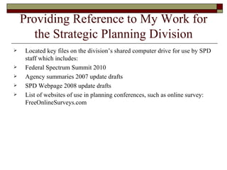 Internship Overview Presentation Final | PPT