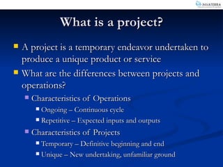Intro to Project Management | PPT