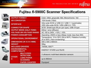 Introducing The Fujitsu fi-5900C High Speed Scanner With Advanced ...