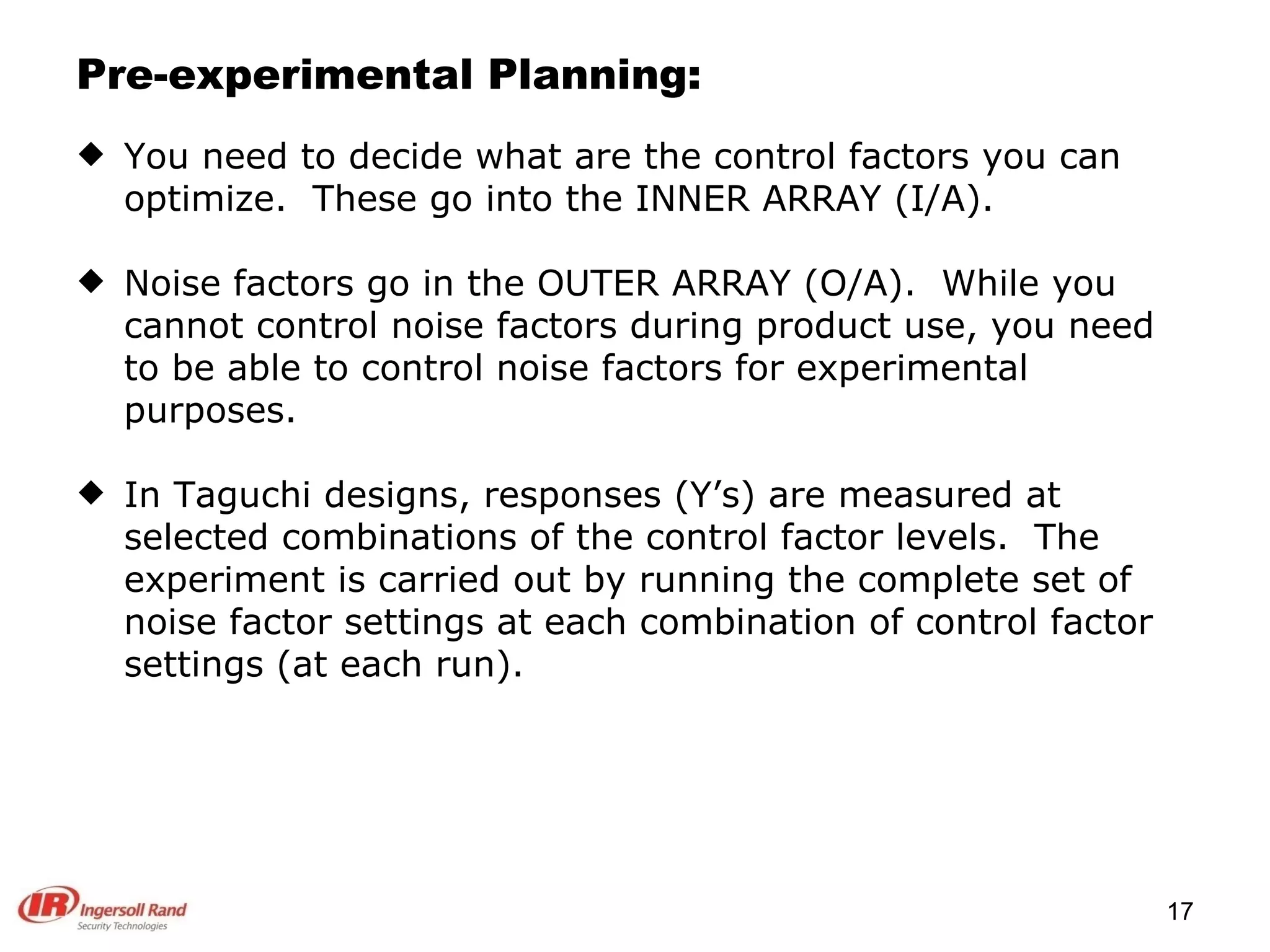 Introduction To Taguchi Method | PPT