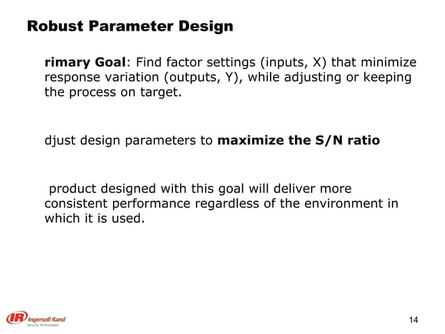 Introduction To Taguchi Method | PPT