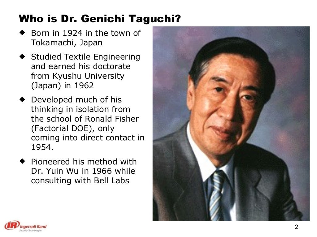 Introduction To Taguchi Method