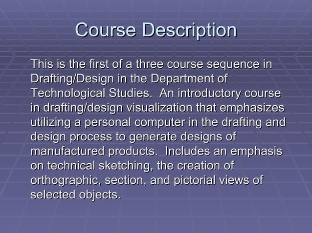 Introduction To Computer Aided Drafting And Design | PPT