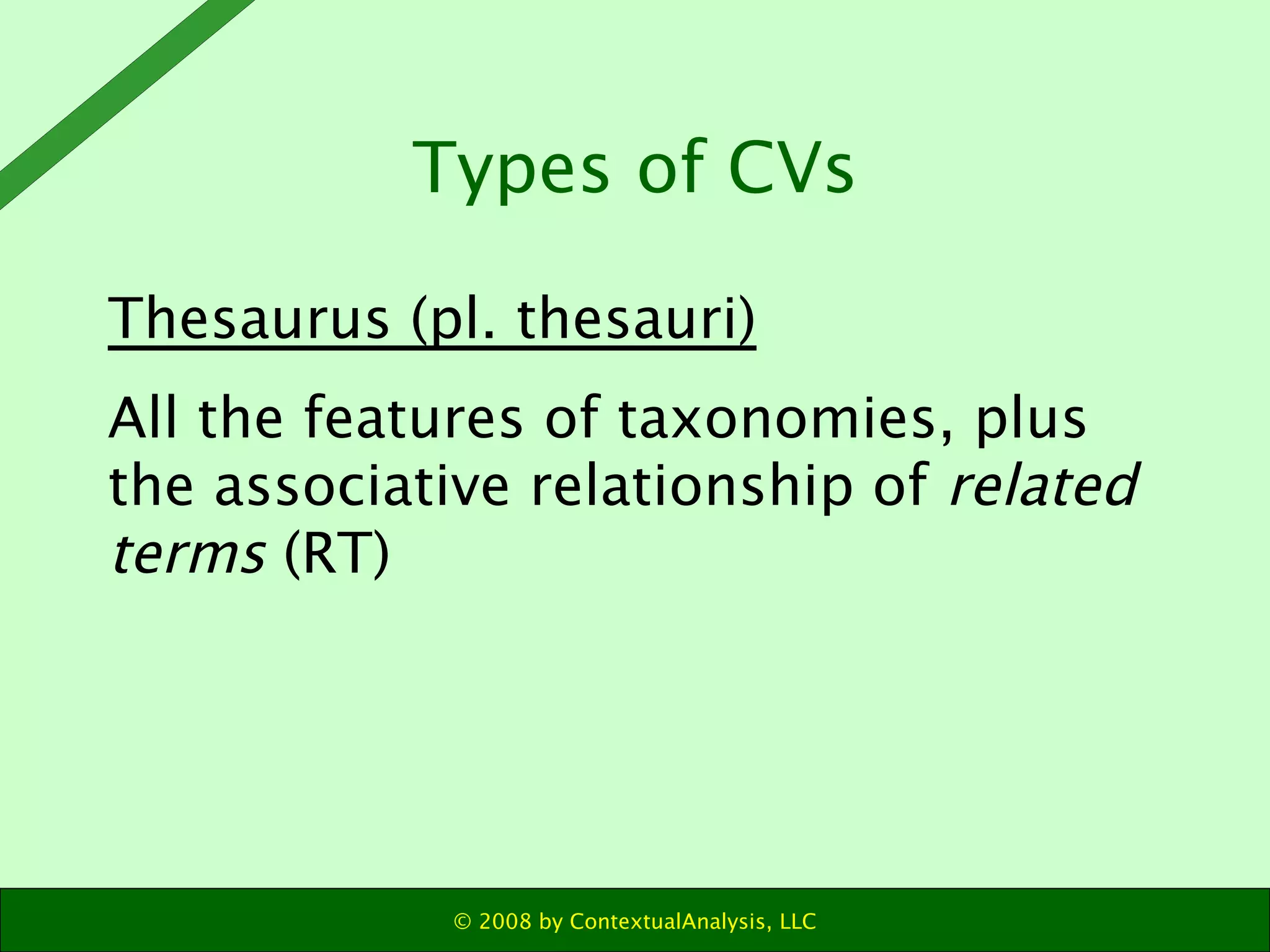 Introduction To Controlled Vocabularies | PPT