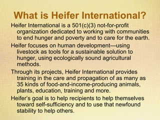 Introduction to Heifer | PPT