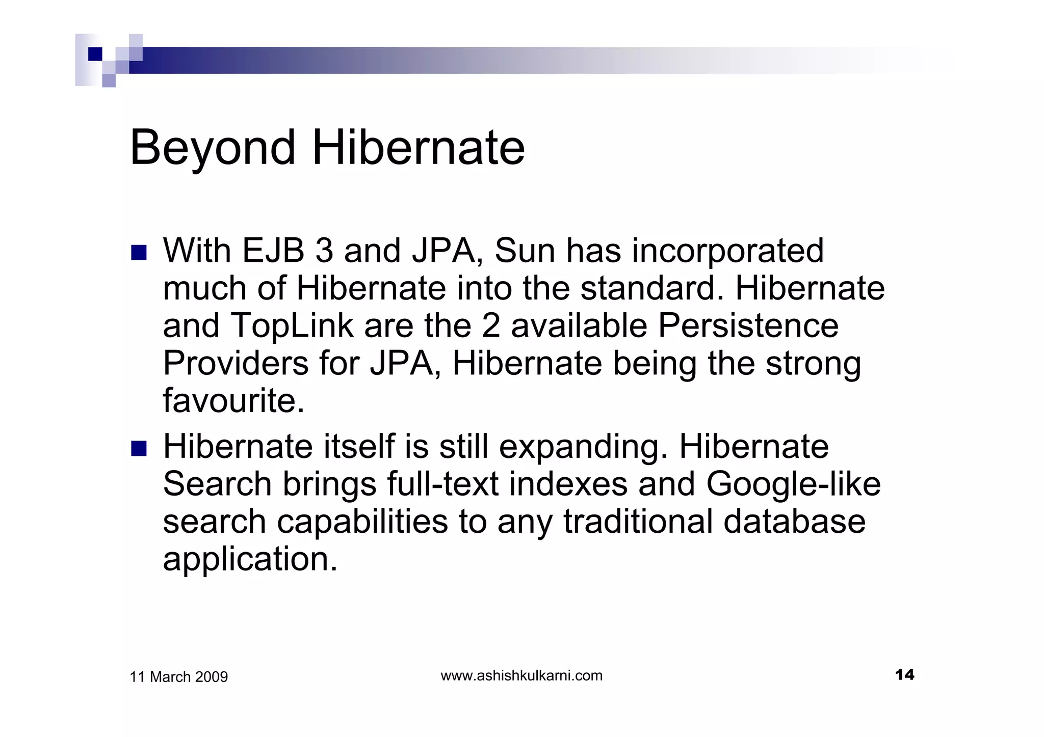 Introduction To Hibernate Pdf Databases Computer Software And 2282