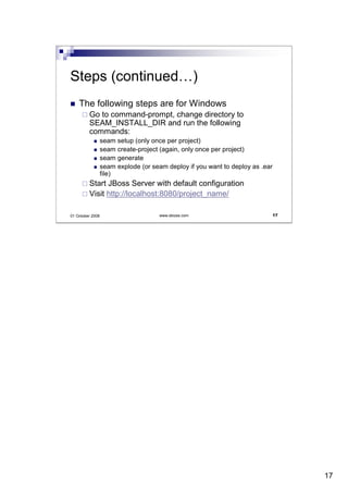 Introduction To J Boss Seam | PDF