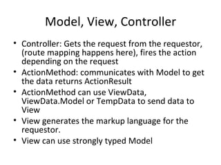 Introduction To Mvc | PPS | Web Design and HTML | Internet