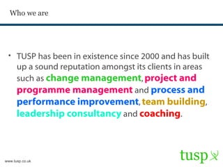 Introduction To Tusp 2009 | PPT | Management Consulting Industry ...