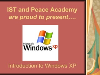 Introduction To Windows Xp Class 1 | PPT