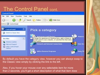 Introduction To Windows Xp Class 1 | PPT