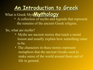Intro To Mythology Power Point | PPT