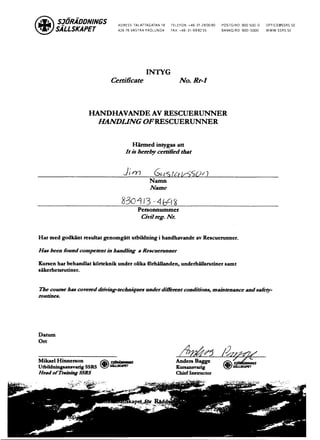 Intyg Certificates | PDF